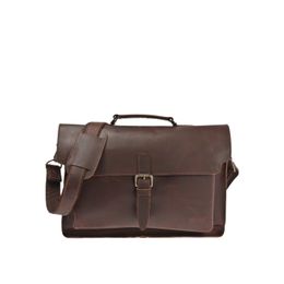LECONI Aktentasche Aktentasche Businesstasche Messenger Bag Vintage Leder LE3008