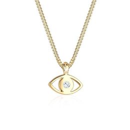 Elli Kette mit Anhänger Evil Eye Kristalle 925 Sterling Silber