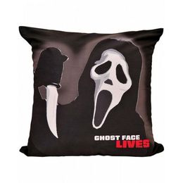 Horror-Shop Tagesdecke Ghost Face Lives Kissenhülle als Halloween Wohnacc