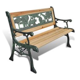 furnicato Gartenbank Kinder-84 cm Holz