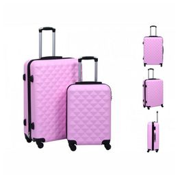 vidaXL Trolley Hartschalen-Trolley-Set 2 Stk Rosa ABS