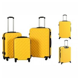 vidaXL Trolley Koffer Set Hartschalen-Trolley-Set 3 Stk Gelb ABS