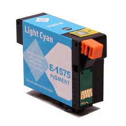ABC Tintenpatrone (Kompatible Druckerpatrone für Epson T1575 Light Cyan Stylus Photo