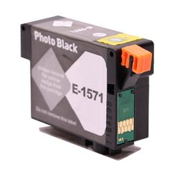 ABC Tintenpatrone (Kompatible Druckerpatrone für Epson T1571 Schwarz Stylus Photo R3000