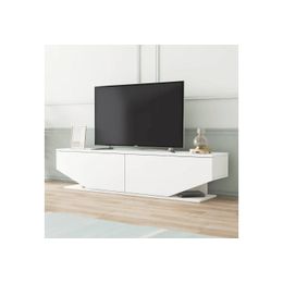 DEMA Home TV-Schrank Ares Weiß 160cm x 32cm x 37cm