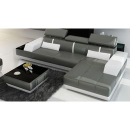 JVmoebel Ecksofa Moderne Sofa L Form Polster Sitz Ecke Couch + Hocker Multifunktion