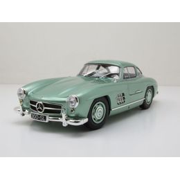 Minichamps Modellauto Mercedes 300 SL W198 Flügeltürer 1955 hellgrün metallic Modellauto