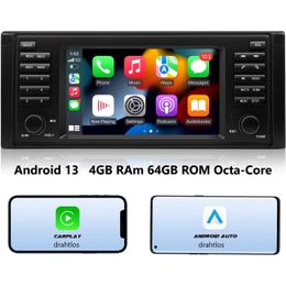 GABITECH Für BMW 5 Serie E39 E53 X5/M5 7 zoll Android 13 Autoradio CARPLAY Einbau-Navigationsgerät