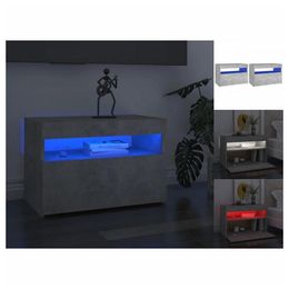 vidaXL TV-Schrank TV-Schränke mit LED-Leuchten 2 Stk Betongrau 60x35x40cm Lowboard Lowbo