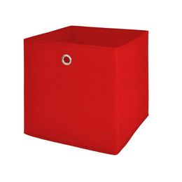 möbelando möbelando Faltbox One, Faltbox mit Metallöse in Farbausführung Rot. Breite 32 cm