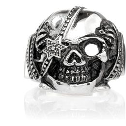 Karisma Fingerring Karisma Edelstahl 316L Ring -Totenkopf Pirat Gothic