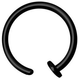 Karisma Piercing-Set Karisma Titan Black G23 Open Nasen Piercing Ring Black Lippe Hoop Nasenring TBK-BONR Farbe Schwarz