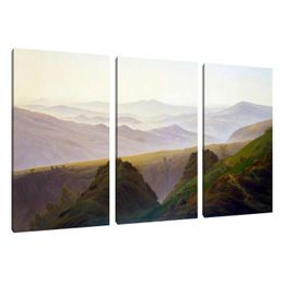 Pixxprint Leinwandbild Caspar David Friedrich