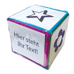 TimeTEX Spielesammlung, Blanko-Würfel mit Einstecktaschen 10 cm