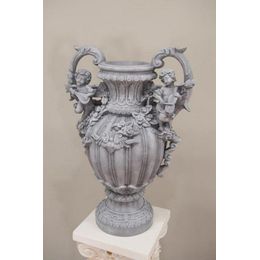 JVmoebel Skulptur Design Blumen Topf XXL Vase Vasen Handarbeit Deko Kelch Pokal 70cm