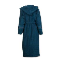 PIP Studio Bademantel Soft Zellige Bathrobe Dark Blue L Dunkelblau 100% Cotton