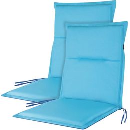 Aspero Sitzauflage 2 wendbare Niedriglehner Stuhlauflagen