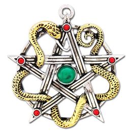 HOPLO Kettenanhänger Sulis Minerva Mythische Kelten Knoten Pentagramm Schmuck Anhänger Amu