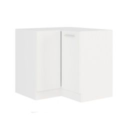 Küchen-Preisbombe Küchen-Preisbombe Eckunterschrank 89x89 cm Küche EKO White Weiß matt Küchenzeile Küchenblock Einbauküche