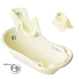 Tega-Baby Babybadewanne 3 TEILE Set DOG & CAT Gelb