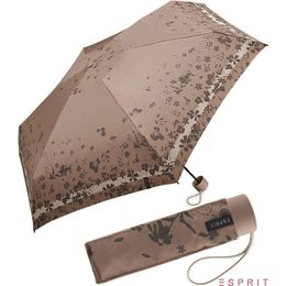 Esprit Taschenregenschirm Damen Super Mini Regenschirm Petito Poetry Flower