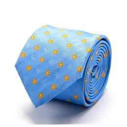 BGENTS Krawatte Seiden-Jacquard Krawatte mit Blüten-Muster Breit (8 cm)