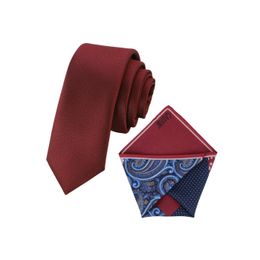 GASSANI Krawatte Herren-Krawatte Rips Fine Karo