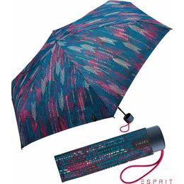 Esprit Taschenregenschirm Damen Super Mini Regenschirm Petito Blurred Edges