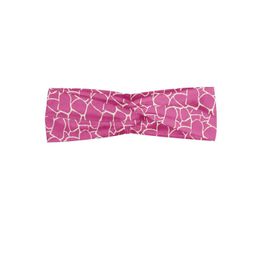 Abakuhaus Stirnband Elastisch und Angenehme alltags accessories Hot Pink Zusammenfassung Giraffe Haut