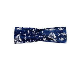 Abakuhaus Stirnband Elastisch und Angenehme alltags accessories Navy blau Grunge Anchor Schiff