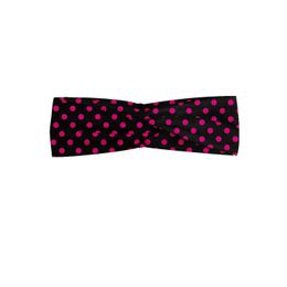 Abakuhaus Stirnband Elastisch und Angenehme alltags accessories Hot Pink Altes Mode-Tupfen