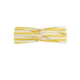 Abakuhaus Stirnband Elastisch und Angenehme alltags accessories Yellow Chevron Old Sharp Motiv