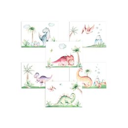 CreativeRobin Poster Baby Tier-Poster-Set fürs Kinderzimmer I Schöne Babyzimmer Deko