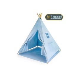 Hej Lønne Tipi-Zelt Tipi Zelt für Kinder blau einfarbig Kinderzelt