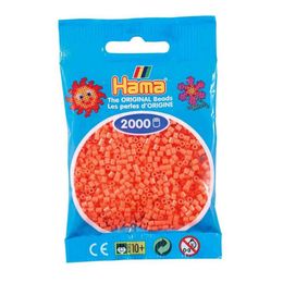 Hama Perlen Bügelperlen Hama Mini-Bügelperlen 2000 im Beutel pastell-rot