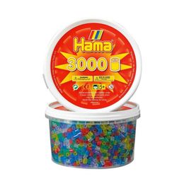 Hama Perlen Bügelperlen Hama Dose mit 3000 Bügelperlen Glitzer-Mix
