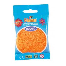 Hama Perlen Bügelperlen Hama Mini-Bügelperlen 2000 im Beutel neon-orange