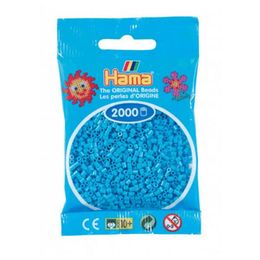 Hama Perlen Bügelperlen Hama Mini-Bügelperlen 2000 im Beutel azurblau
