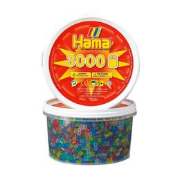 Hama Perlen Bügelperlen Hama Dose mit 3000 Bügelperlen Transparent