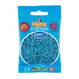 Hama Perlen Bügelperlen Hama Mini-Bügelperlen 2000 im Beutel türkis