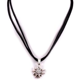 Moschen-Bayern Kette mit Anhänger Trachtenschmuck Kette Trachtenkette Edelweiß Halskette Edelweißkette