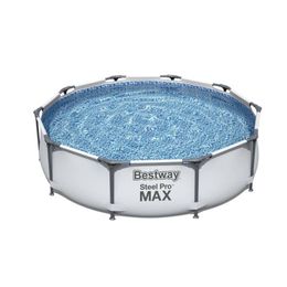 DOTMALL Rundpool Framepool Swimming Pool Bestway Rund Steel Pro MAX 305x76 cm