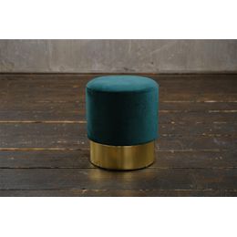 KAWOLA Hocker LIZA, Polsterhocker Pouf Velvet versch. Farben