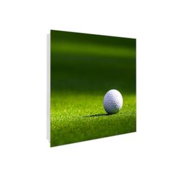 Banjado Schlüsselkasten Glas Einsamer Golfball (Stahl Gehäuse