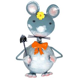 Gartenursel Dekofigur Putzige Maus Lotta (1 St)