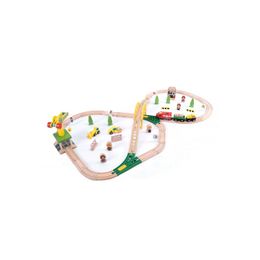 wuuhoo Spielzeug-Eisenbahn Holz-Eisenbahn Paulchen im Set für Kinder