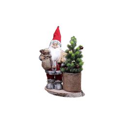 HTI-Living Dekofigur Weihnachtsmannfigur 30 cm mit Baum (Stück