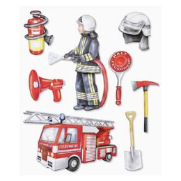 Hobbyfun Aufkleber 3D Sticker XXL Feuerwehr