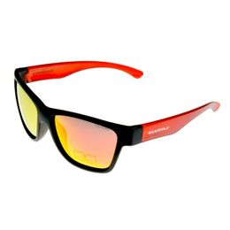 Gamswild Sonnenbrille UV400 GAMSKIDS Jugendbrille 8-18 Jahre Kinderbrille halbtransparenter Rahmen&polarisiert kids Unisex Modell WJ2118 in rot