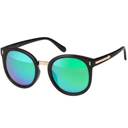 BEZLIT Eyewear Wayfarer Rundglas Designer Damen Sonnenbrille (1-St) mit blauen